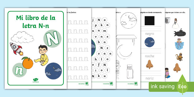 Mi libro de la letra n (teacher made)
