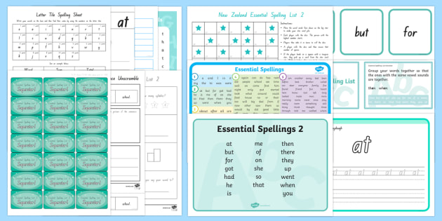Essential Spelling List 2 Resource Pack (teacher made)