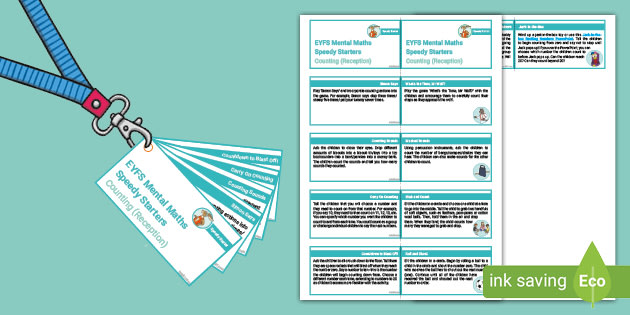 EYFS Maths Speedy Starters Cards: Counting (Reception)