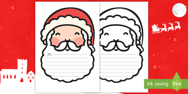 Printable Letter To Santa In English and Spanish - Christmas
