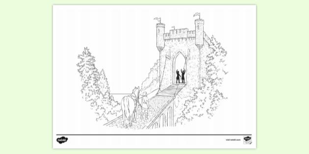 FREE! - Gawain Returns to Camelot Colouring Sheet | Colouring Sheets