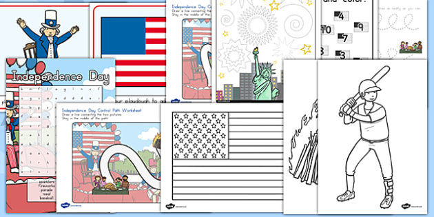 American Independence Day Activity Pack - ESL Topics Resources