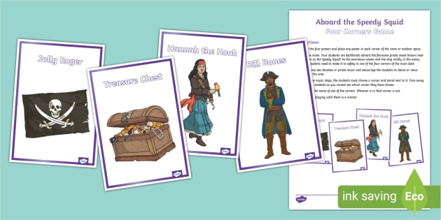 International Talk Like A Pirate Day Four Corners Game