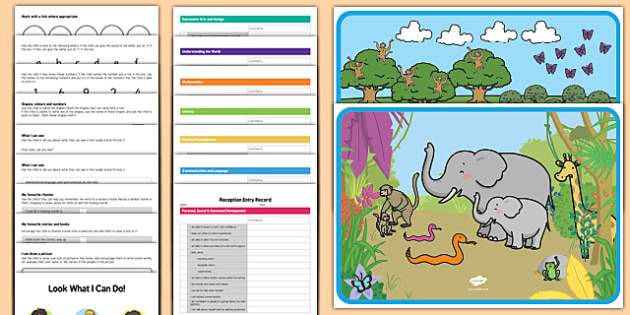 EYFS Reception On Entry Assessment Pack - baseline assessment