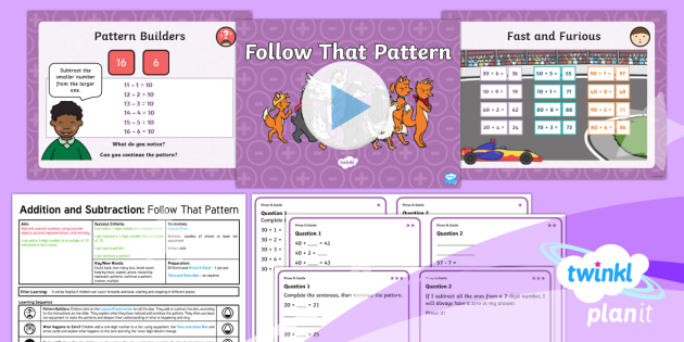Y2 Addition and Subtraction Strategies (1) Lesson Pack - Patterns
