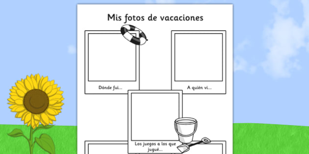 Mis fotos de vacaciones (teacher made)