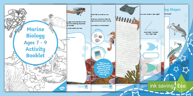 Marine Biology Activity Booklet (Ages 7 to 9) (Teacher-Made)