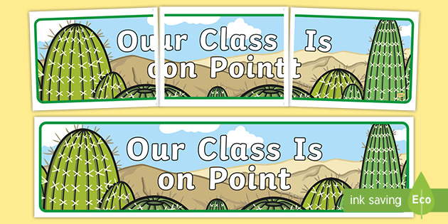Our Class Is on Point Banner (teacher made)