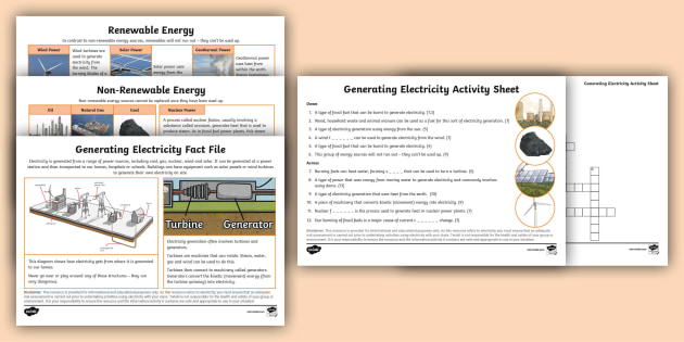 Generating Electricity Worksheet Ks3 Generators & Dynamos | Edexcel