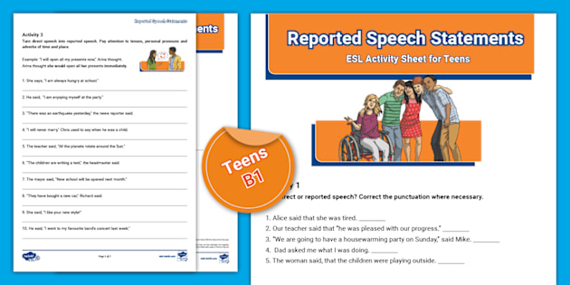 Reported Speech Lessons | twinkl.com.au