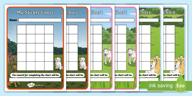 👉 Dog Themed Reward Chart Activity Sheet (teacher made)