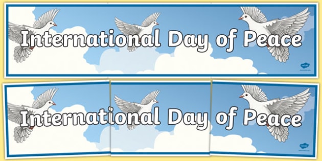 International Day of Peace Display Banner