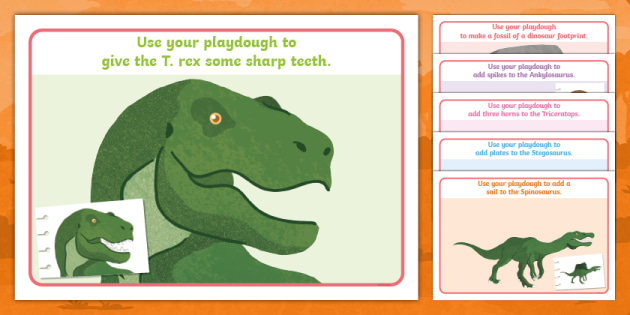 Dinosaurs Playdough Mats (teacher made)