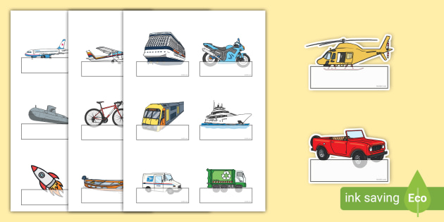 Editable Self-Registration Labels (Transport)