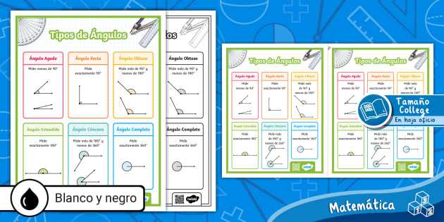 Planilha De Tipos De Angulos