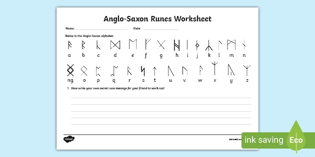 Runes | The Anglo-Saxon Alphabet and Language | KS2 History