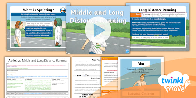 * NEW * Twinkl Move PE - Y6 Athletics: Lesson 3 - Middle-distance and Long
