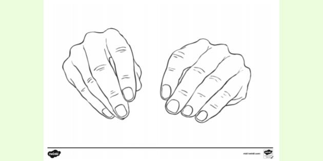 FREE! - Hands Gripping Colouring Sheet (teacher made)