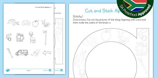 Alphabet Cut and Stick Activities | twinkl.com.au