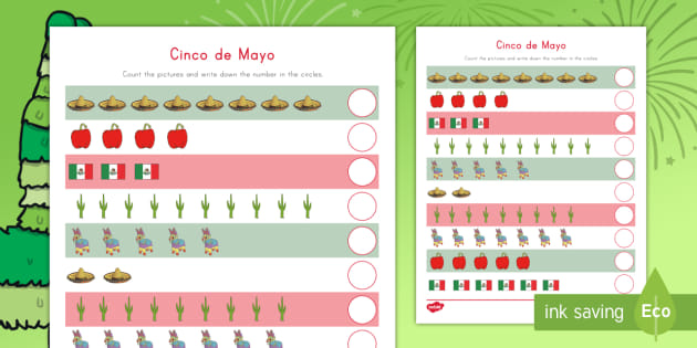 Cinco de Mayo Counting Activity | Twinkl Resources USA
