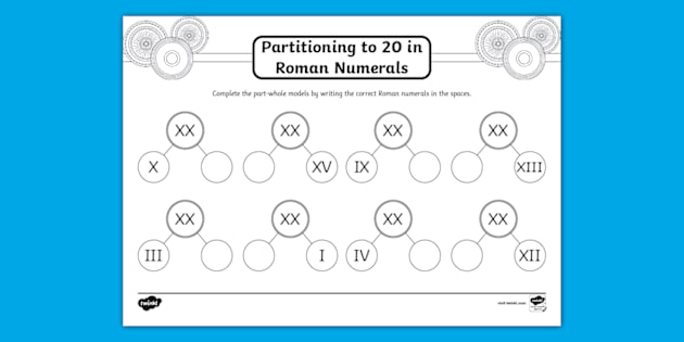 Roman Numeral Chart 1 20