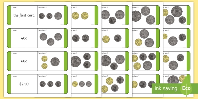 Australian Money Coins Loop Cards (teacher made)