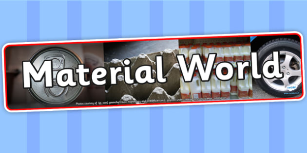 Material World Photo Display Banner (teacher made)