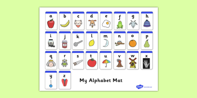 A-Z Alphabet Mat - Alphabet Mat, DfES Letters and Sounds, Letters and ...