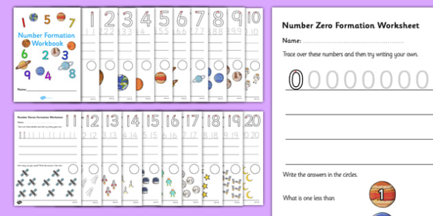 FREE! - Number Formation Workbook Space (teacher made)