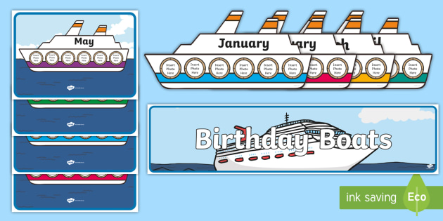 👉 Birthday Boats Display Pack (teacher made)