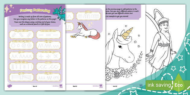 Fantasy Patterning: Handwriting Fine Motor Practice