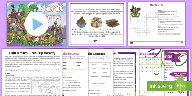 Mardi Gras Teaching Pack (teacher made)