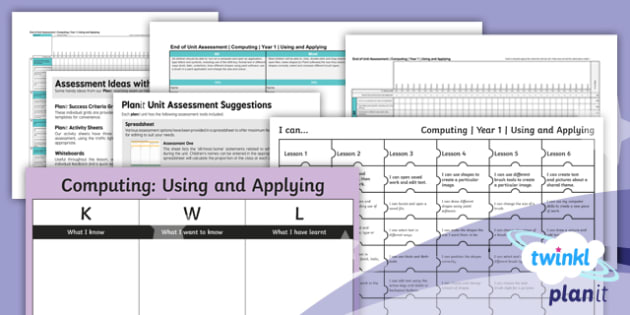 Computing: Using and Applying Year 1 Unit Assessment Pack