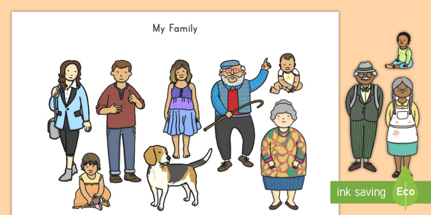 Family Stick Puppets - family stick puppets, craft, fine motor skills