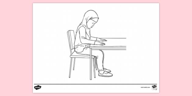 FREE! - Desk Press Colouring Sheet | Colouring Sheets