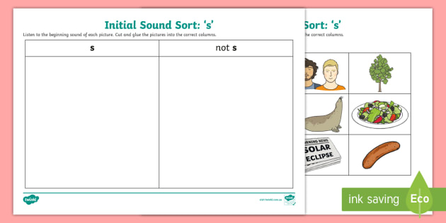 Cut and Clue Activity | s sound | Phonics Resources