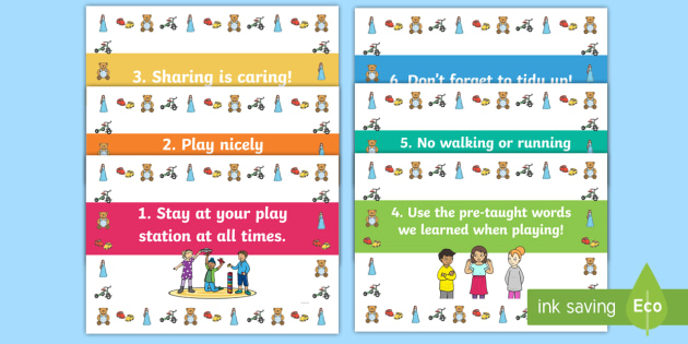 Our Aistear Rules Cards (teacher made)