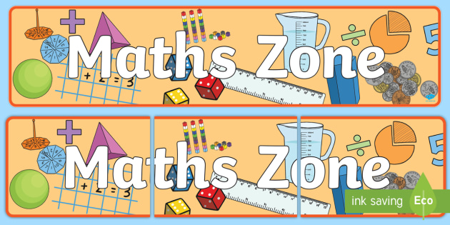 Maths Zone Display Banner