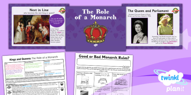 History: Kings and Queens: The Role of a Monarch KS1 Lesson Pack 1