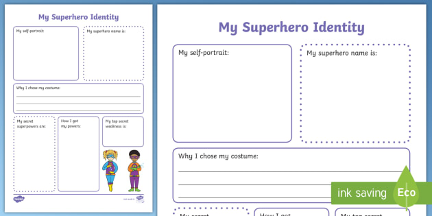 Superhero Writing Template | Twinkl Resources (teacher made)
