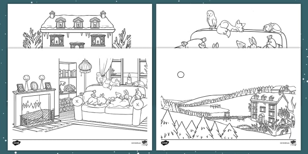 Zece luminițe – Pagini de colorat