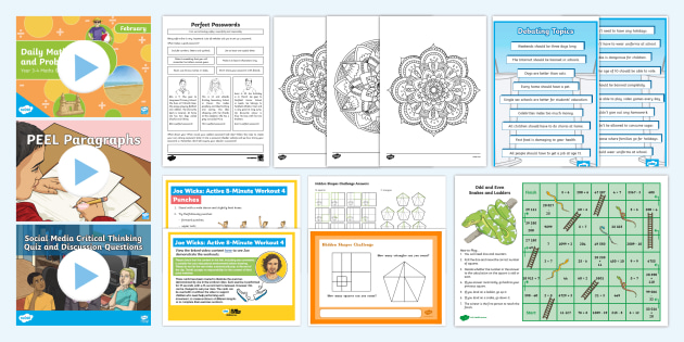 FREE! - Year 4 Term 1 Week 6 Remote Home Learning Pack Australian