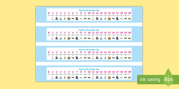 0-20 Number Line (Toys) (teacher made)