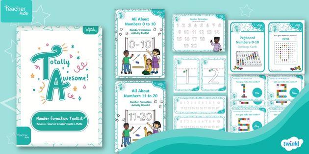 Teacher Aide Maths Number Formation Toolkit (teacher made)