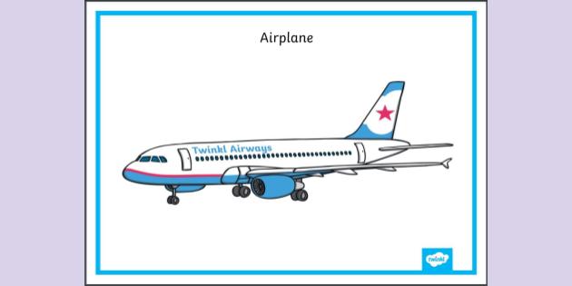 FREE! - Airplane Display Poster | Primary Resources