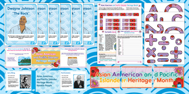 K-2nd Asian American and Pacific Islander Heritage Month Activity Pack