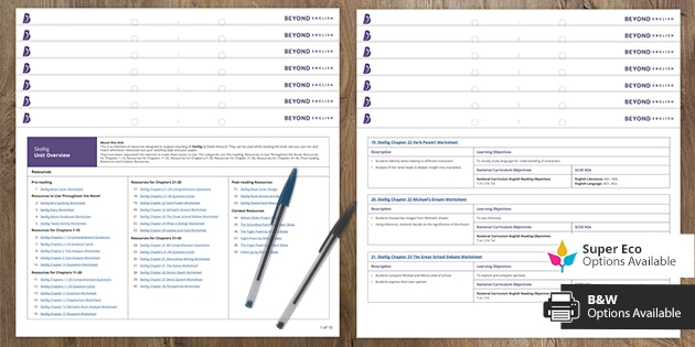 FREE! - Skellig Resources KS3 Unit Overview | KS3 English | Beyond