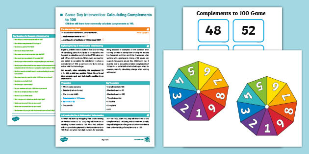 👉 Y3 Mental Addition and Subtraction Intervention 1:Complements to 100 👉 Y3 Mental Addition and Subtraction Intervention 1:Complements to 100