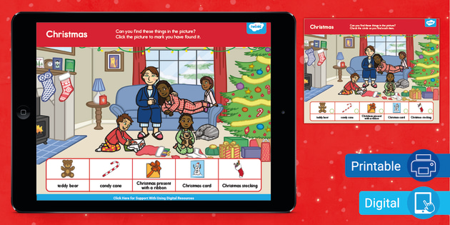 Christmas Can You Find? Picture Activity