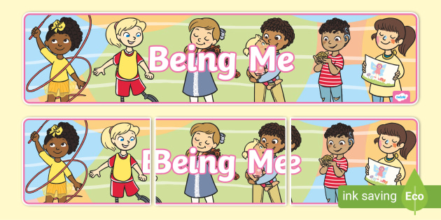 Being Me Display Banner - Realising the Ambition Decoration